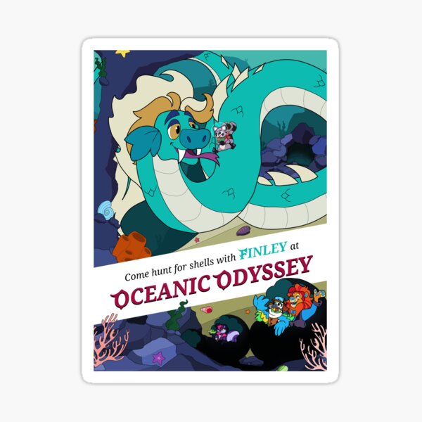 "Oceanic hunt with Finley and friends v1" Sticker for Sale by ...