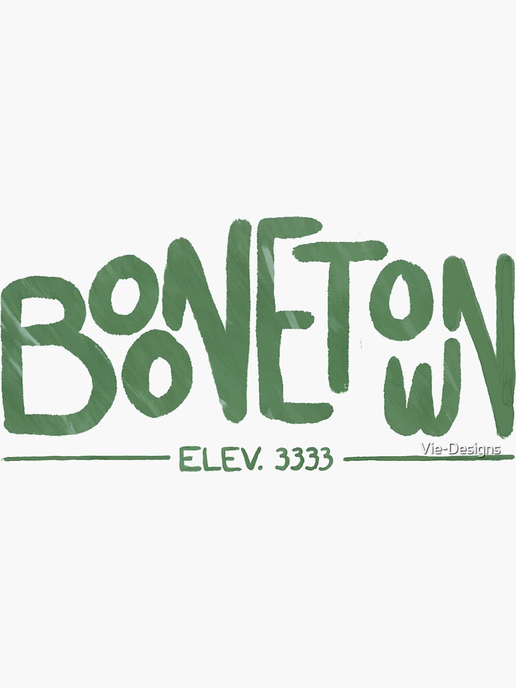 "Boone NC - Boonetown Logo" Sticker for Sale by Vie-Designs | Redbubble