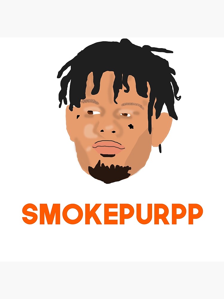 "SMOKEPURPP FANART MERCH SHIRT/STICKER/HOODIE (AWESOME)" Art Print by ...
