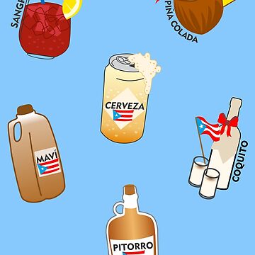 "Puerto Rican Drinks Cocktail Coquito Pina Colada Beer Pitorro Mavi ...
