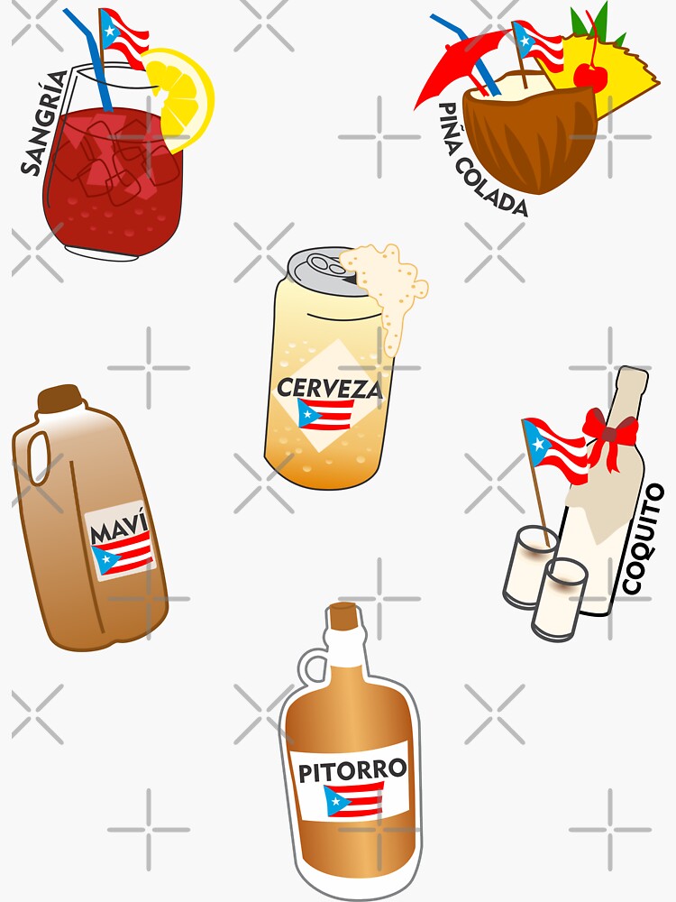 "Puerto Rican Drinks Cocktail Coquito Pina Colada Beer Pitorro Mavi ...