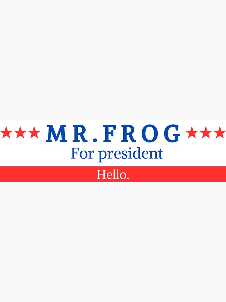 "Smiling friends- Mr.Frog sticker" Sticker for Sale by Nipnopcreations ...