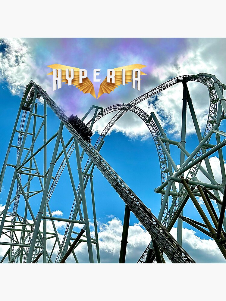 "Thorpe Park: Hyperia " Sticker for Sale by IconicValhalla | Redbubble