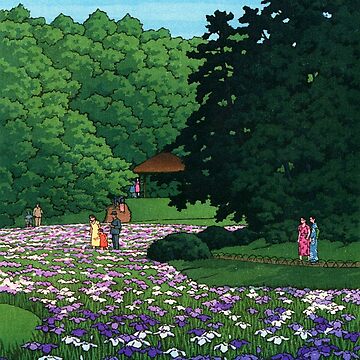 "Meiji Jingu Shobuta by Kawase Hasui Ukiyo-e Japanese Art" Sticker for ...