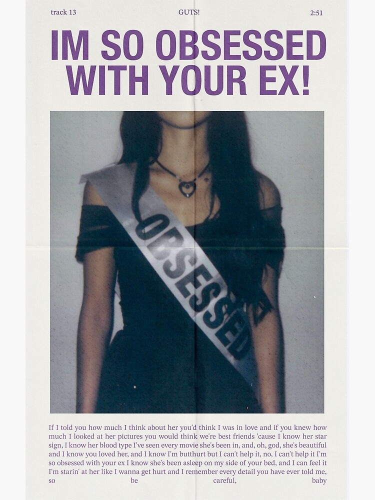 "Olivia Rodrigo Obsessed" Poster for Sale by luckloe | Redbubble