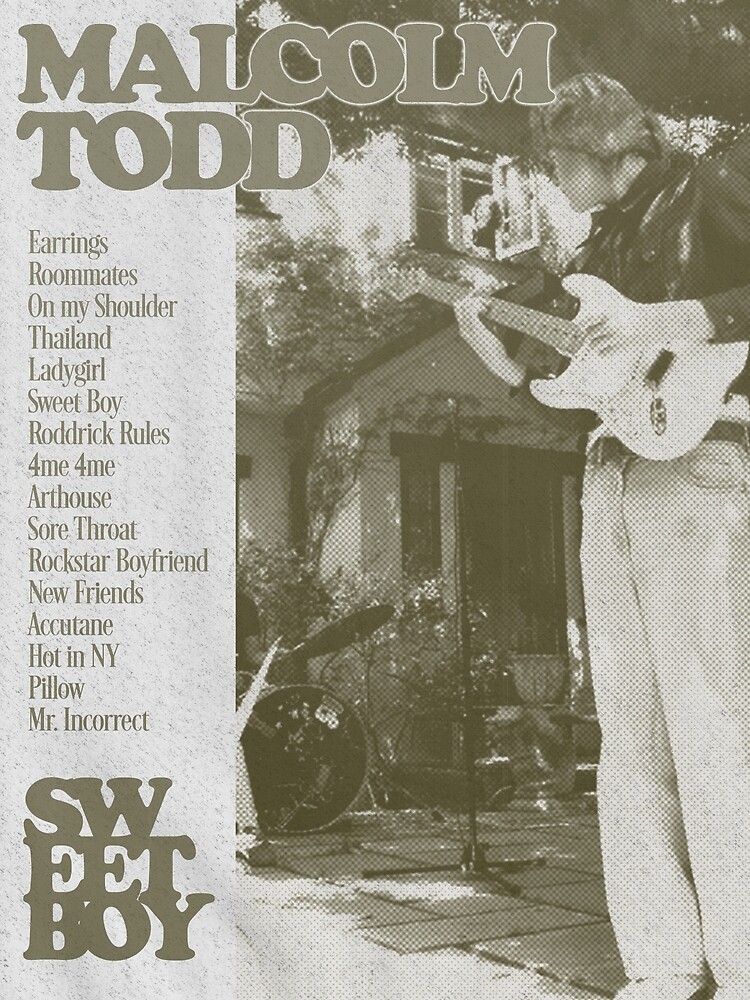 "malcolm todd sweet boy " Poster for Sale by luckloe | Redbubble