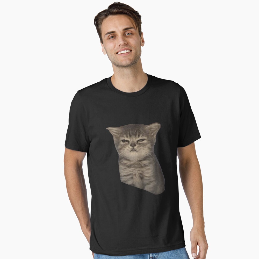 "sulky mad sad cat meme " Sticker for Sale by maries-shopz | Redbubble