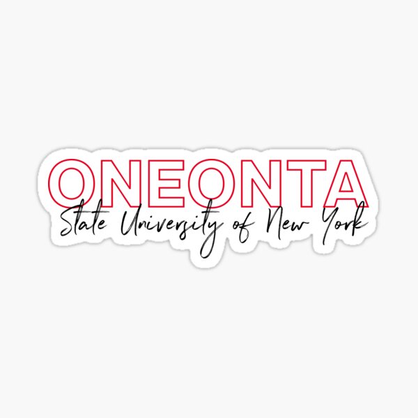 "SUNY ONEONTA" Sticker for Sale by EvyStickersx | Redbubble