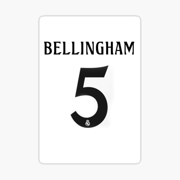 "Jude Bellingham Number" Sticker by sandrichux | Redbubble
