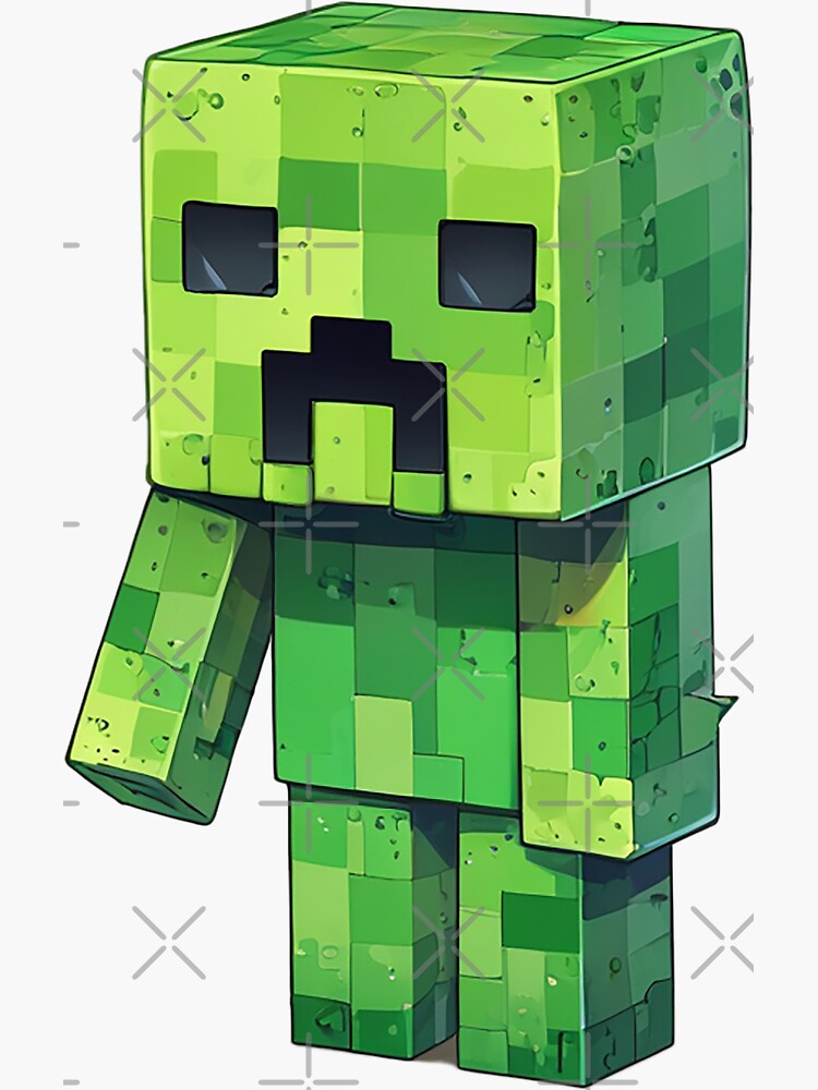 "Minecraft Creeper" Sticker for Sale by AI-Knight | Redbubble