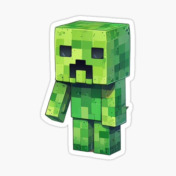"Minecraft Creeper" Sticker for Sale by AI-Knight | Redbubble