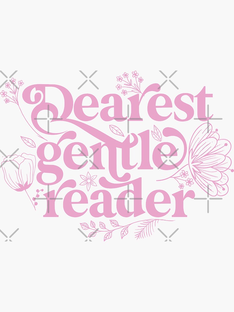 "Dearest Gentle Reader Bridgerton" Sticker for Sale by BookWishEra ...