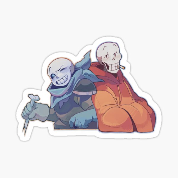 "underswap sans and papyrus sticker!!" Sticker for Sale by sta1rz ...