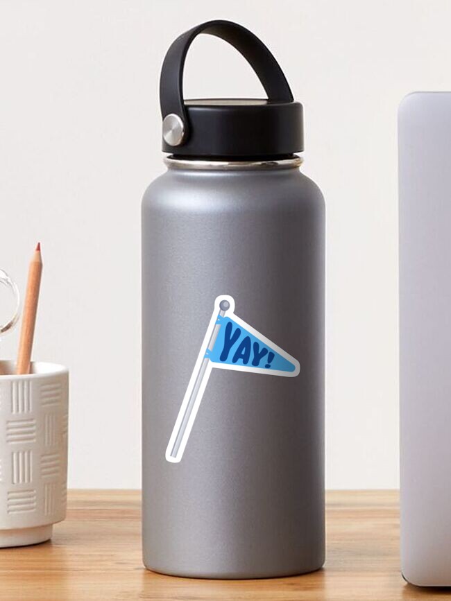 "Blue YAY! Flag from Sadness in Headquarters" Sticker for Sale by ...