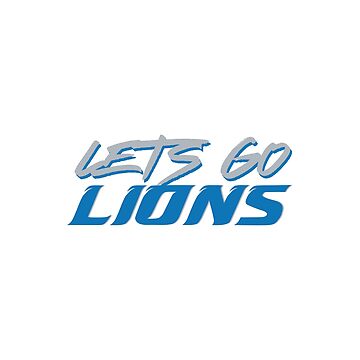 "Lets go Lions" Sticker for Sale by sabinako | Redbubble