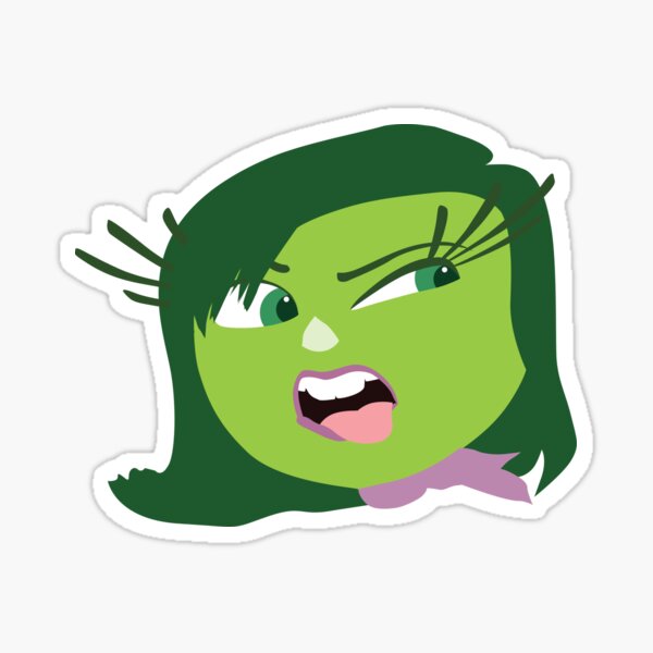 "Disgust Inside Out Design PNG" Sticker for Sale by ceilrstt | Redbubble
