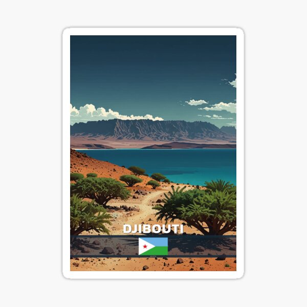 "Djibouti Travel " Sticker for Sale by Thistle-TShop | Redbubble