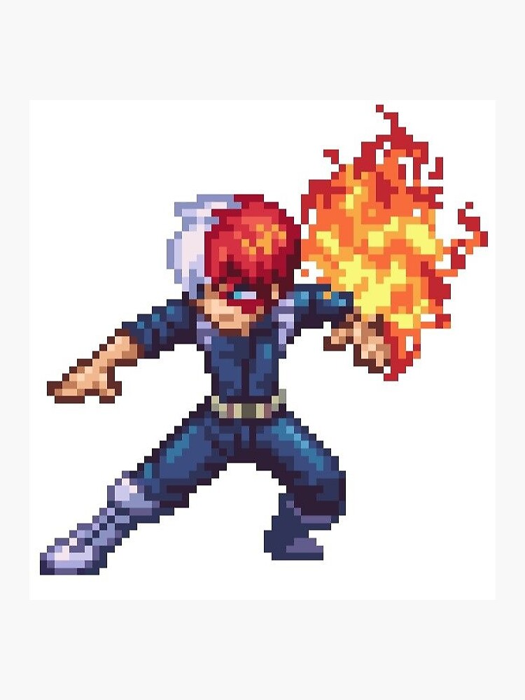 "todoroki shoto sticker" Sticker for Sale by brizatello | Redbubble