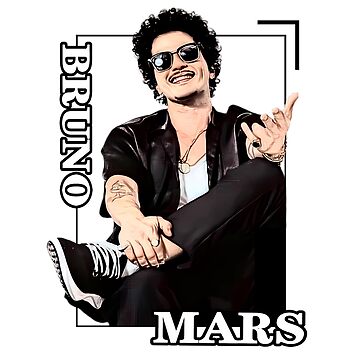"BRUNO MARS" Sticker for Sale by anime spoof | Redbubble