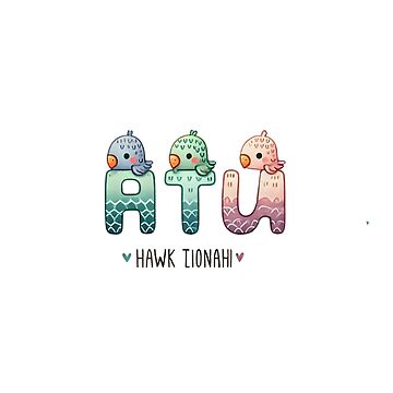 "Whimsical Watercolor Letters "Hawk Tuah" Sticker Set" Sticker for Sale ...