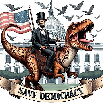 "Save Democracy" Sticker for Sale by clarkfraser | Redbubble