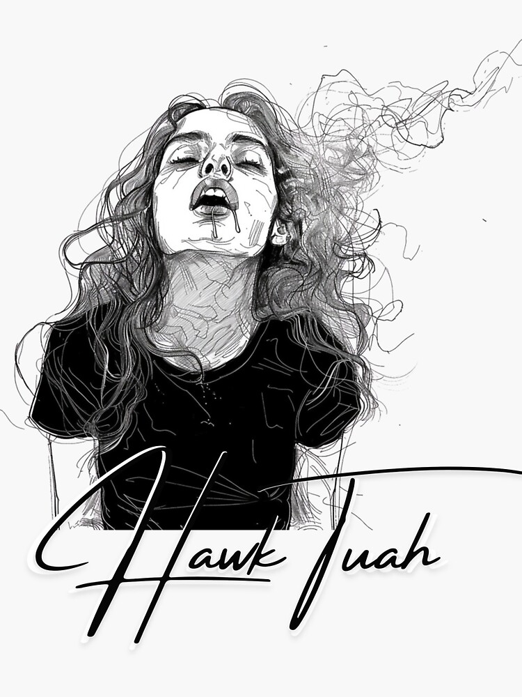 "Hawk Tuah Girl" Sticker for Sale by RetroFutureee | Redbubble