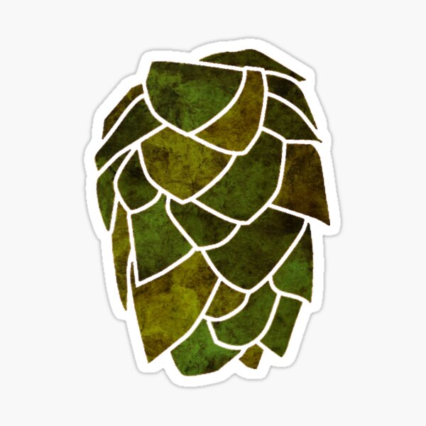 "Hop Cone" Sticker for Sale by CarlDurose | Redbubble