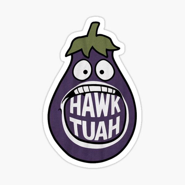 "Hawk Tuah! trending viral Meme" Sticker for Sale by RedCircleArt ...