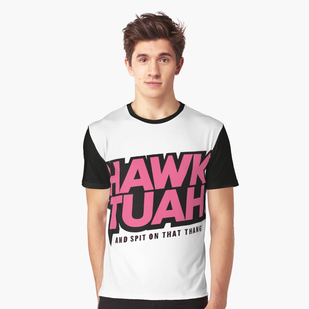 "Hawk Tuah! trending viral Meme" Sticker for Sale by RedCircleArt ...