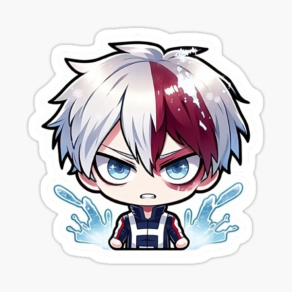 "Chibi Shoto Todoroki" Sticker for Sale by StickersNPeels | Redbubble