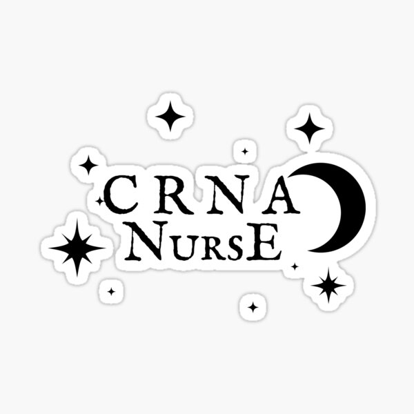 "CRNA Nurse (Moon and Stars)" Sticker for Sale by Whackadoodletee ...