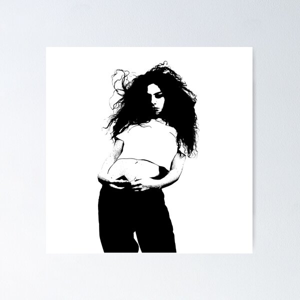 "brat - charli xcx | charli xcx sticker" Poster by romedzzz | Redbubble