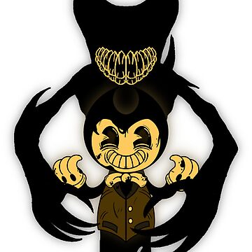Ink Demon In The Shadow” Bendy And The Dark Revival" Sticker for Sale ...