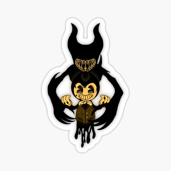 Ink Demon In The Shadow” Bendy And The Dark Revival" Sticker for Sale ...