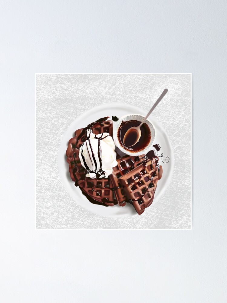 "Chocolate waffles" Poster by enami | Redbubble