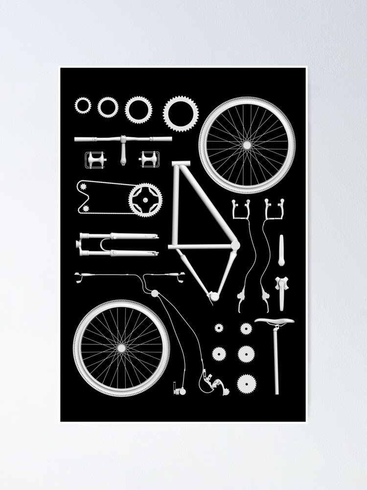 "Bike Exploded" Poster for Sale by zomboy | Redbubble