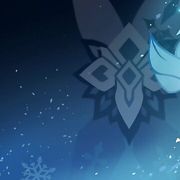 "Eula: Ice-Sealed / Genshin Impact Namecard" Sticker for Sale by ...