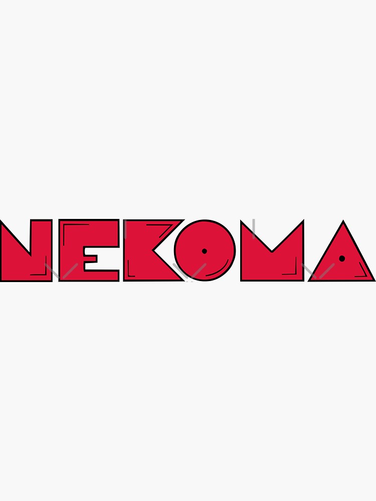 "Nekoma Team Name Sticker" Sticker for Sale by Wshinz | Redbubble