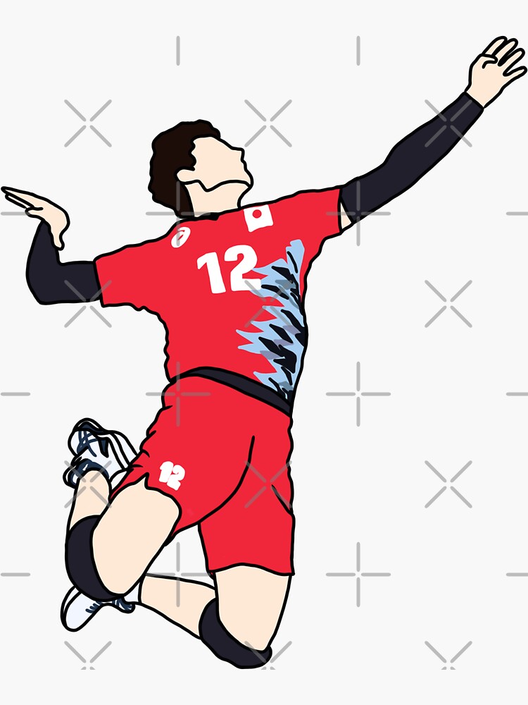 "Ryujin Nippon Japan Volleyball - Ran Takahashi" Sticker for Sale by yoonminkook | Redbubble