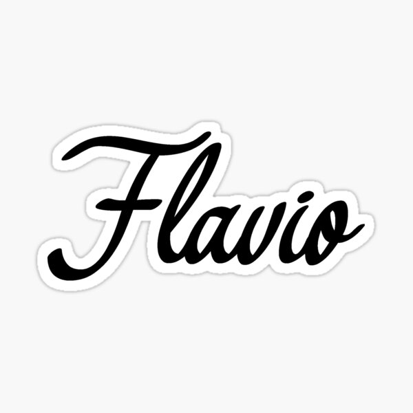 "Flavio" Sticker by Shalomjoy | Redbubble