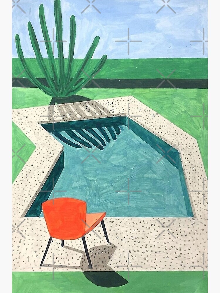"David Hockney Art - Chair and Poolside" Art Print for Sale by ...