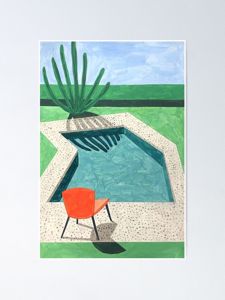 "David Hockney Art - Chair and Poolside" Poster for Sale by ...