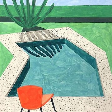 "David Hockney Art - Chair and Poolside" Art Print for Sale by ...