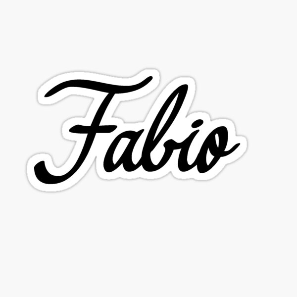 "Fabio" Sticker for Sale by Shalomjoy | Redbubble