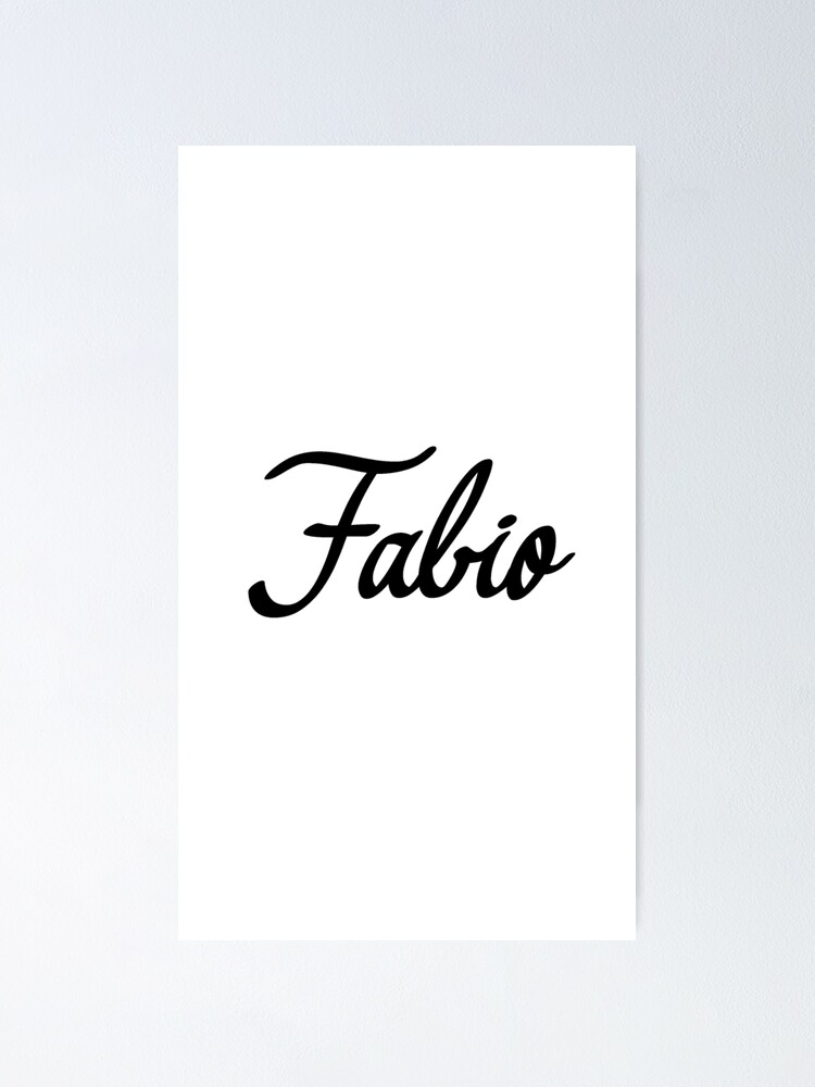 Poster for Sale mit "Fabio" von Shalomjoy | Redbubble