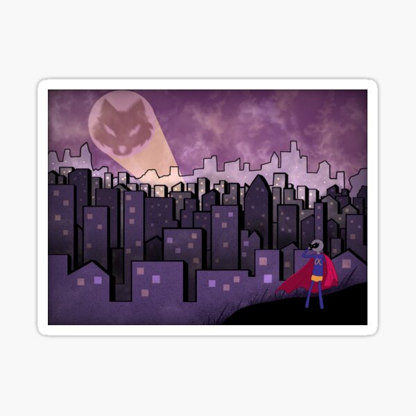 "Super Alpha!" Sticker by LesMonologues | Redbubble