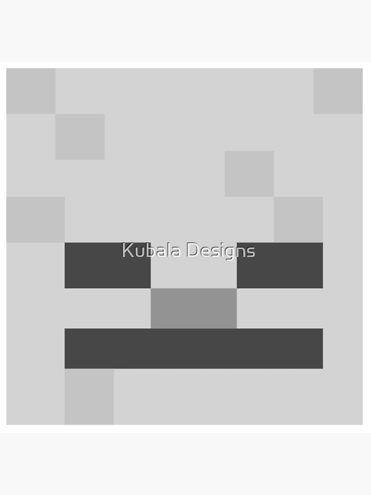 "Skeleton Minecraft Mob Head" Art Board Print for Sale by Darcekar | Redbubble