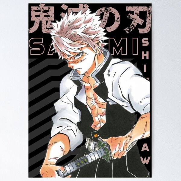 "Sanemi Shinazugawa Demon Slayer" Poster for Sale by sandsgnn | Redbubble
