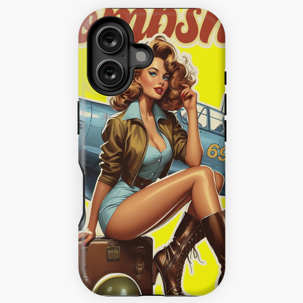 "ww2 vintage bombshell" Sticker for Sale by Greenbessela | Redbubble