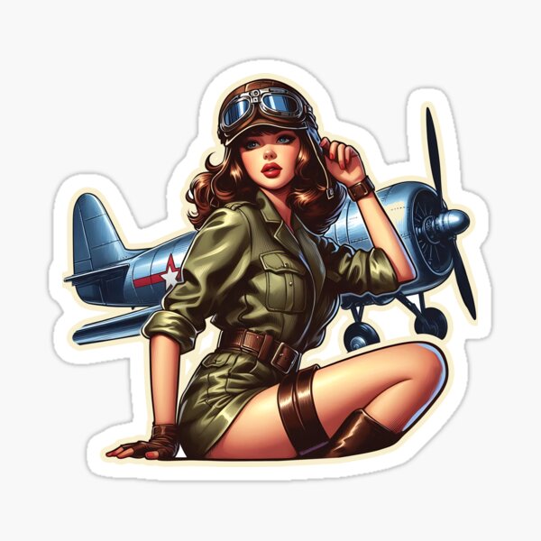 "Bombshell ww2 vintage sticker " Sticker for Sale by Greenbessela | Redbubble